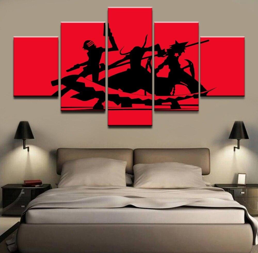 Soul Eater Anime 5piece Canvas Wall Art Black Star Maka Poster For ...